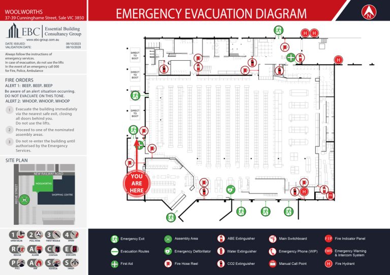 Emergency Evacuation Diagrams | AS 3745-2010 Planning